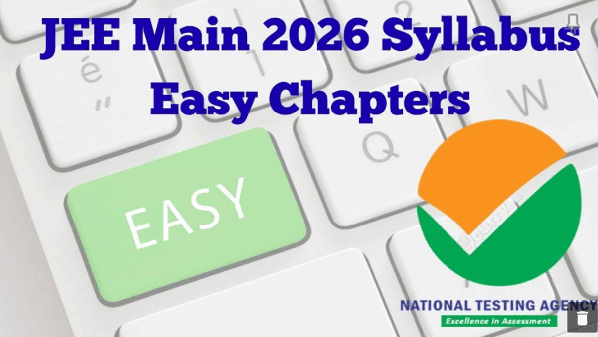 JEE Main 2026 Syllabus Easy Chapters: Check Chapter-Wise Weightage