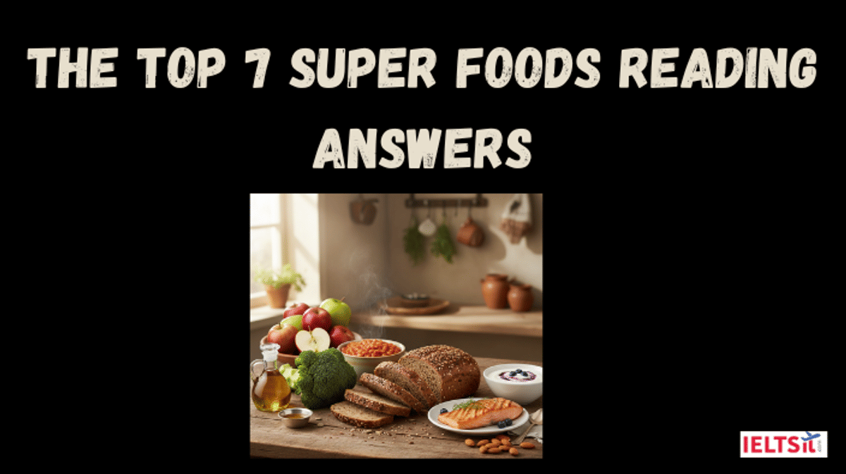 The Top 7 Super Foods Reading Answers
