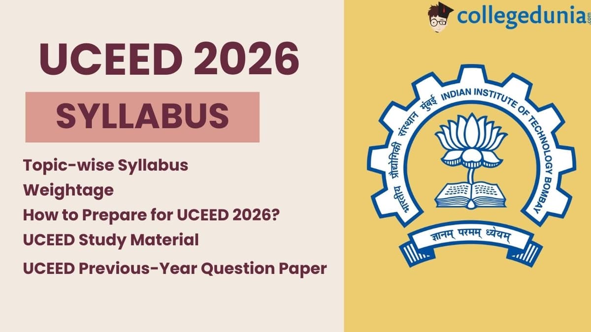UCEED Syllabus 2026: Check Part A & Part B Syllabus, Weightage ...