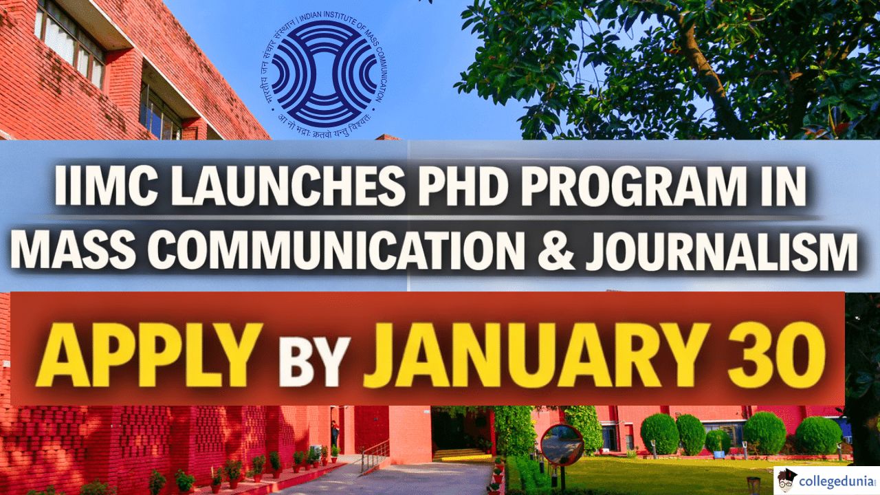 IIMC Launches PhD Program in Mass Communication & Journalism; Apply by ...