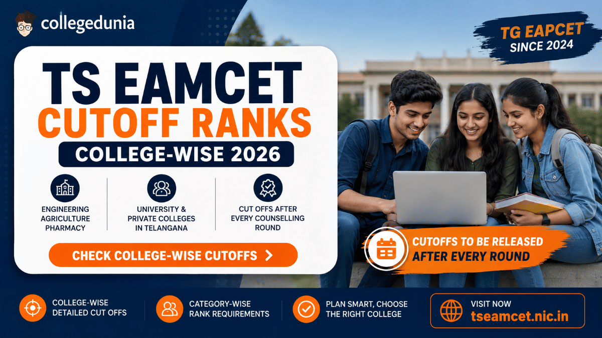 TS EAMCET Cutoff Ranks College-Wise 2026
