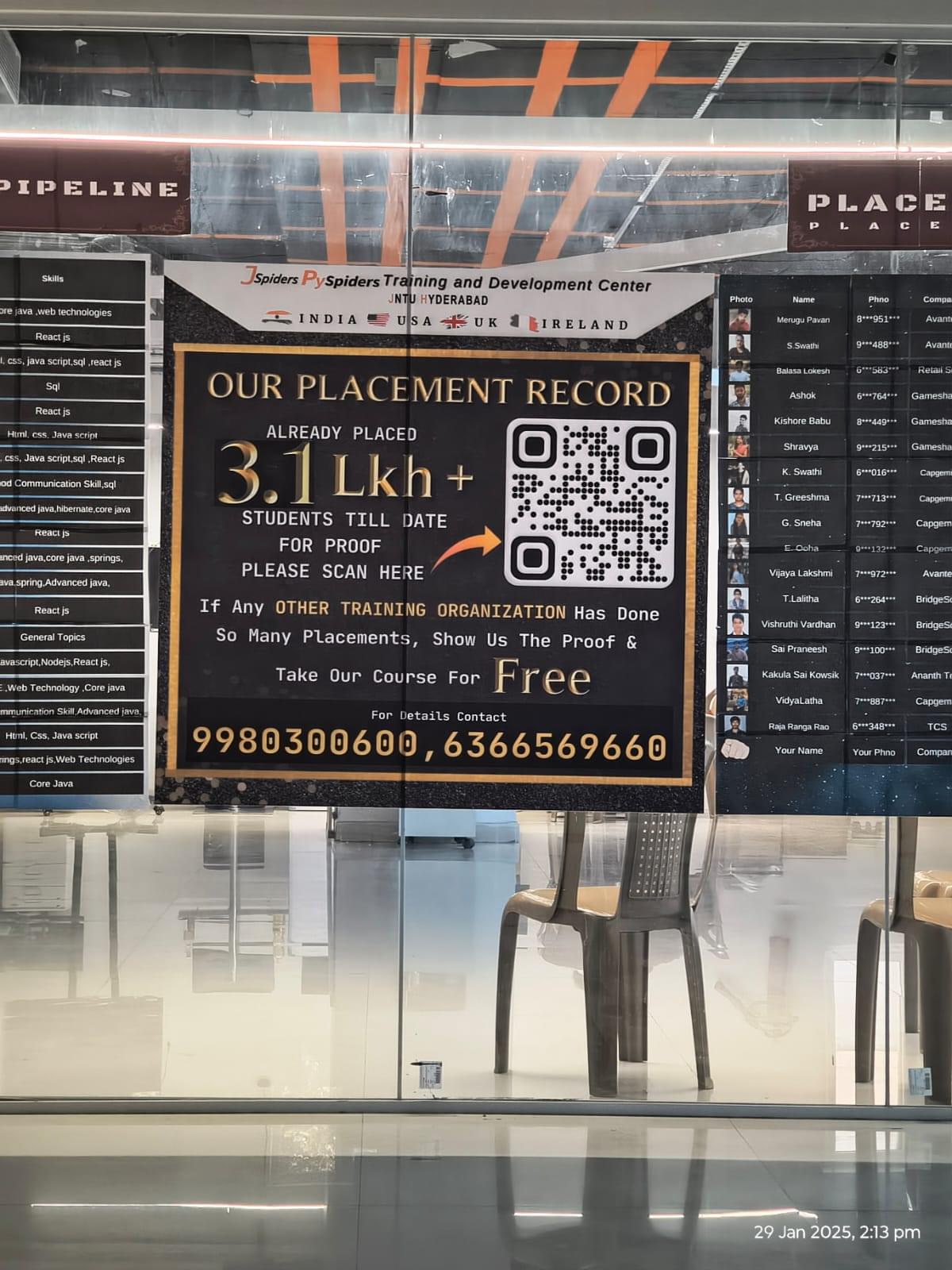 JSpiders JNTU Hyderabad: Courses & Fees