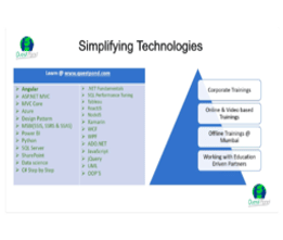 Questpond, Mumbai: Angular JS Training, Training, Online Program