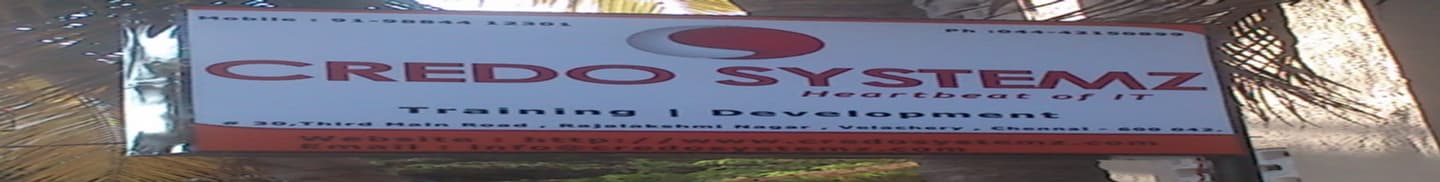 Credo Systemz, Chennai: IT Courses, Coaching, Online Program, Offline ...