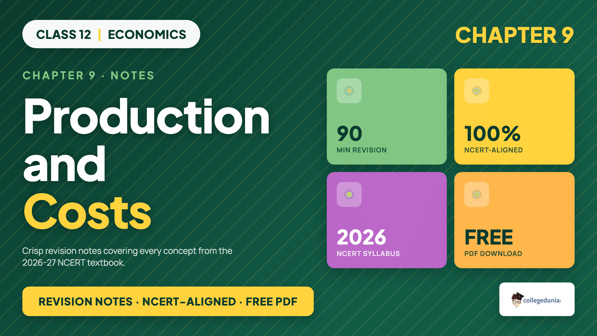 Production and Costs Class 12 Notes 2026-27