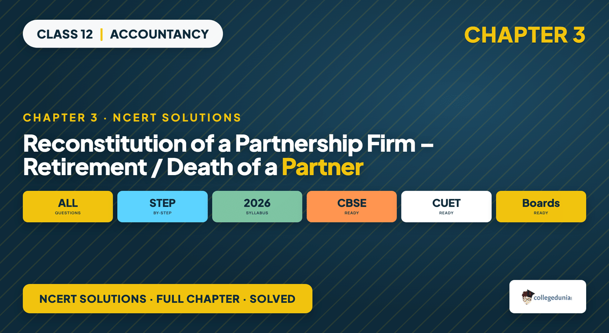 Retirement of a Partner Class 12 NCERT Solutions PDF