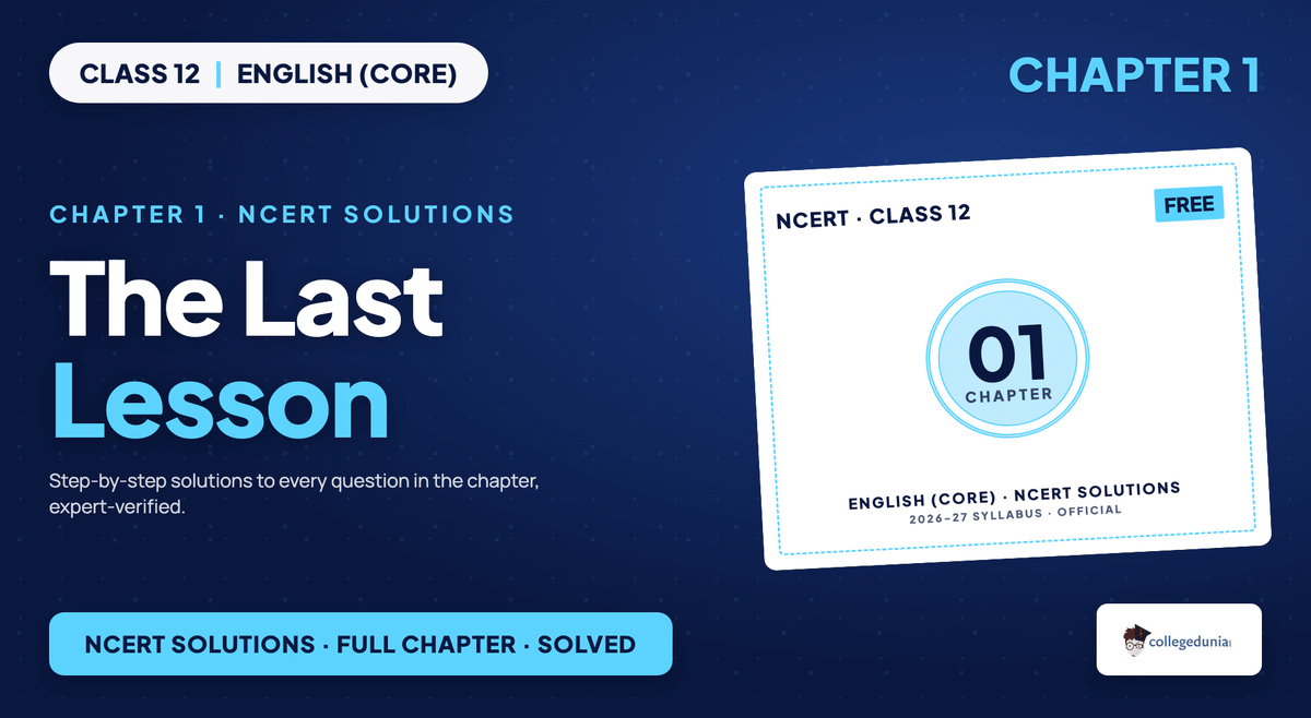 The Last Lesson Class 12 NCERT Solutions PDF Download