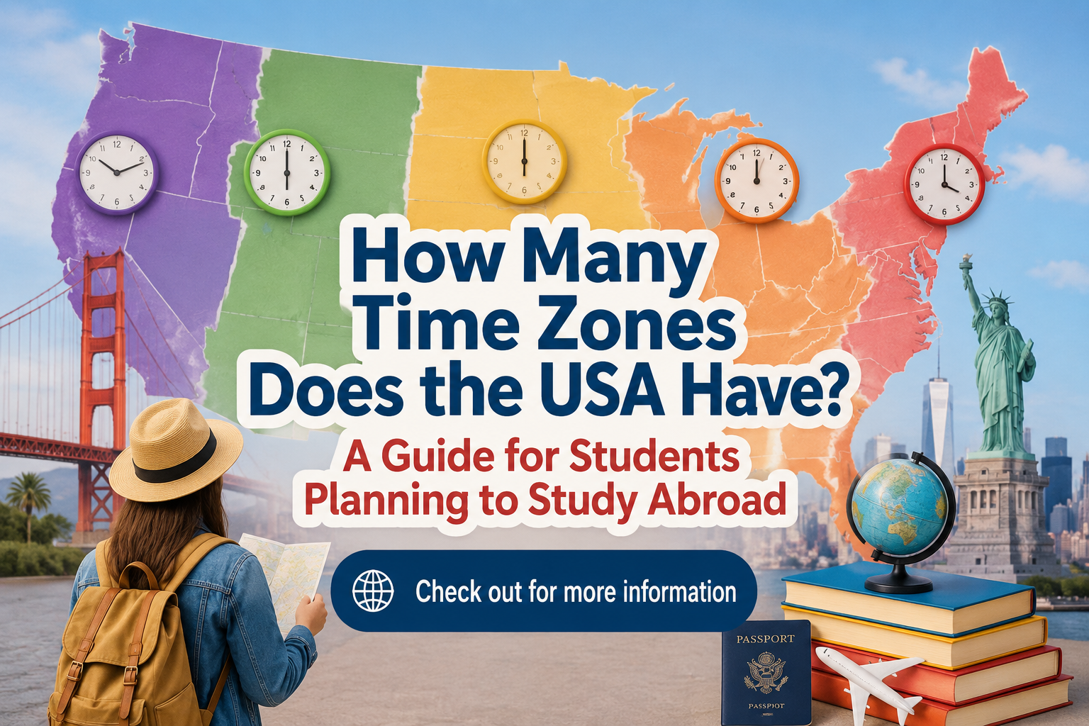 How Many Time Zones Does the USA Have? A Guide for Students Planning to ...