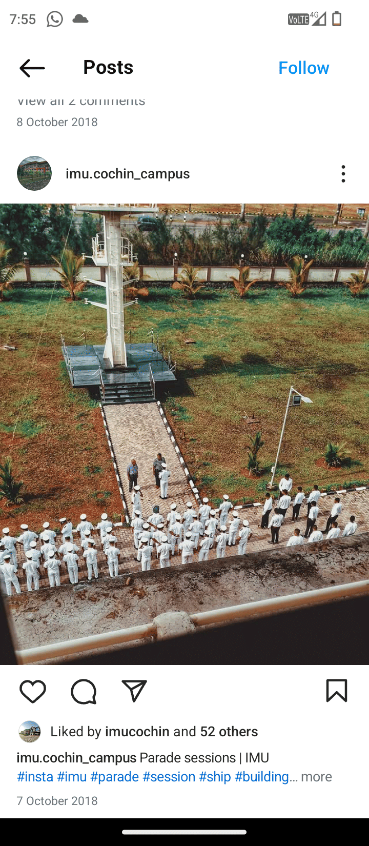 IMU Kochi Courses & Fees 2025