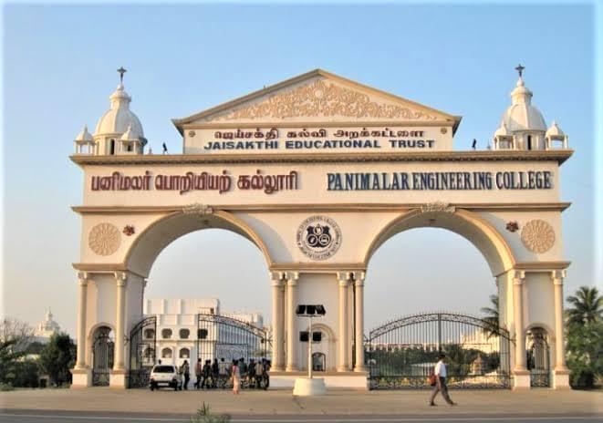 Panimalar Engineering College Chennai BE Computer Science And ...